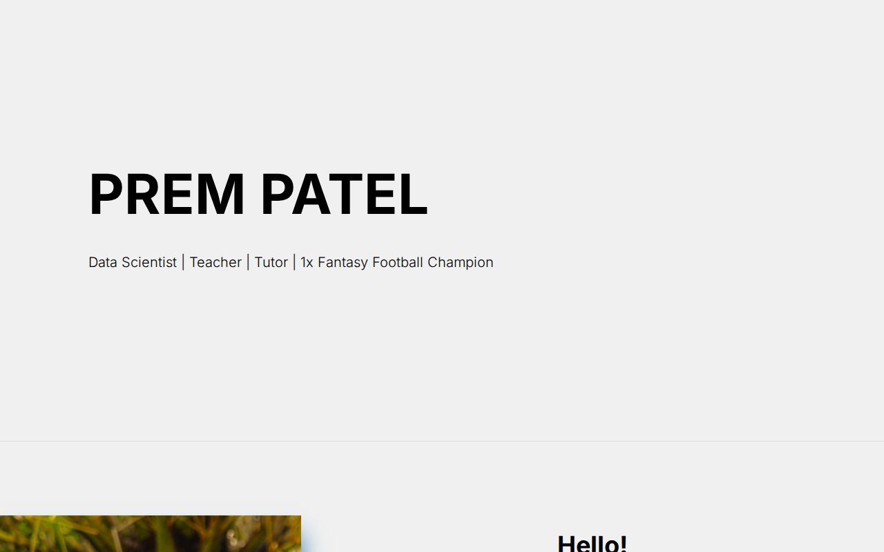 Prem Patel - Data Scientist